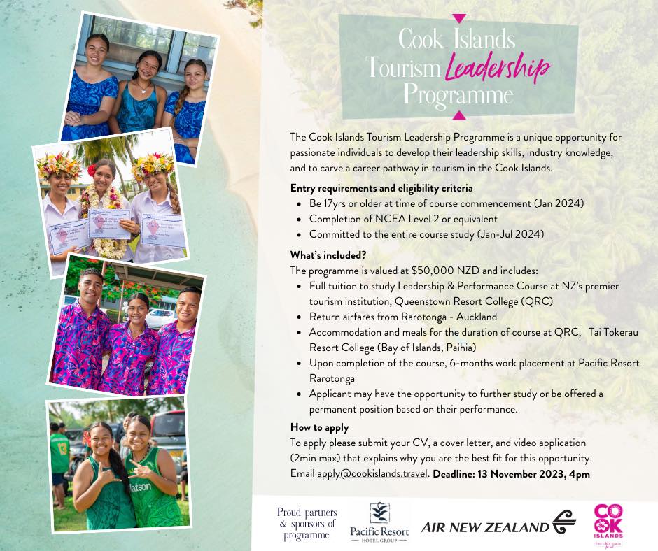Fostering Next-Gen Leaders in Cook Islands Tourism